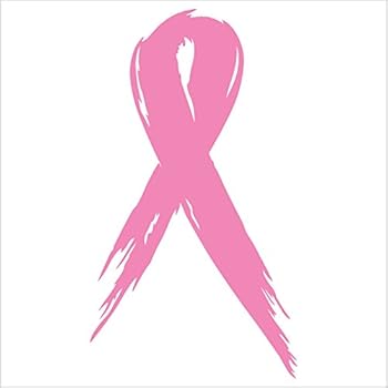 Amazon.com: Pink Ribbon "Breast Cancer Awareness" Helmet Decal Sticker ...