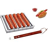 Amazon.com : KAYCROWN Hot Dog Roller Stainless Steel Sausage Roller ...