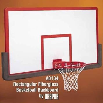 Amazon.com : Rectangular Fiberglass Basketball Backboard Size: 72" W x ...