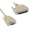 Amazon.com: KENTEK 25 Feet FT DB9 Female to DB25 Male Null Modem Serial Printer Cable Adapter ...
