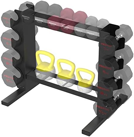 PROIRON Heavy Duty Dumbbell Rack, Weight Rack for Dumbbells Kettlebells ...