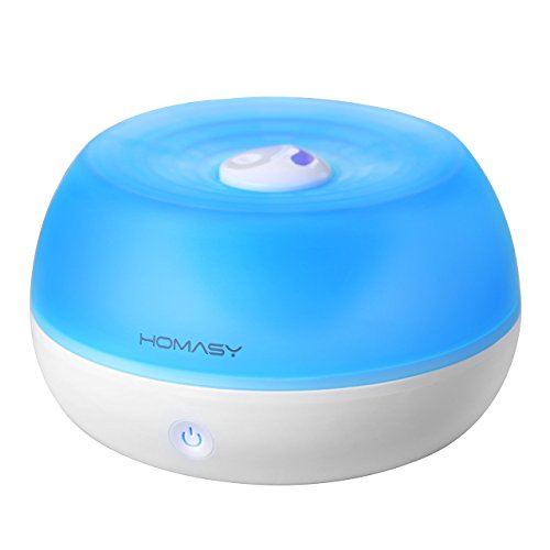 Homasy 800ml Ultrasonic Cool Mist Humidifier, One Touch Button Control ...