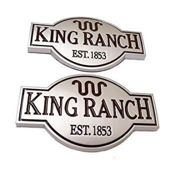 Amazon.com: 1pc OEM King Ranch Front Door Tailgate Emblem Badge 3D ...