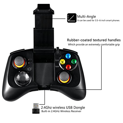 ICOCO Wireless Bluetooth Game Controller Gamepad Joypad for PC Windows ...