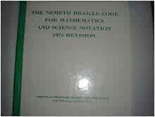 Amazon.com: The Nemeth Braille Code for Mathematics and Science ...