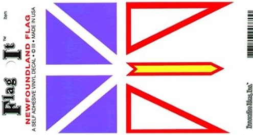Amazon.com : Newfoundland flag decal for auto, truck or boat ...