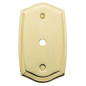 Baldwin 4769 Colonial Style Solid Brass Cable Cover Switchplate ...