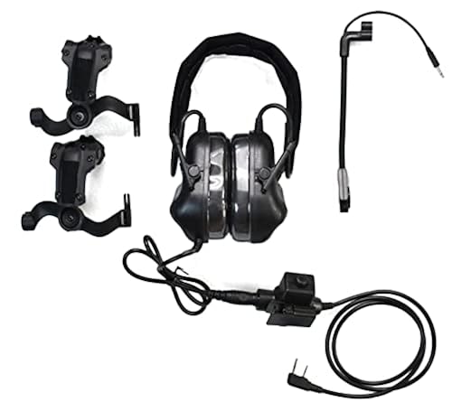 Hdlsina Helmet-Type Tactical Headset + with U94 PTT 2pin with ARC Rail ...