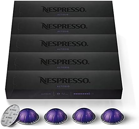 Nespresso Vertuo – Bundle of 50 Altissio Coffee Capsules – Intensity 9 ...