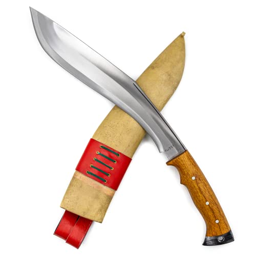 Fwosi Kukri Blade - 15-Inch Heavy Duty Fixed Blade Knife, Afghan Gorkha ...