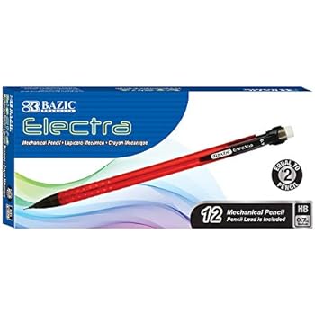 Amazon.com : BAZIC Electra 0.7 mm Mechanical Pencil (12/Box) : Office ...