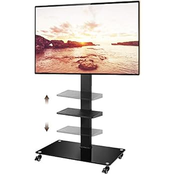 Amazon.com: CO-Z Mobile Motorized TV Lift Floor Stands Rolling TV Carts ...
