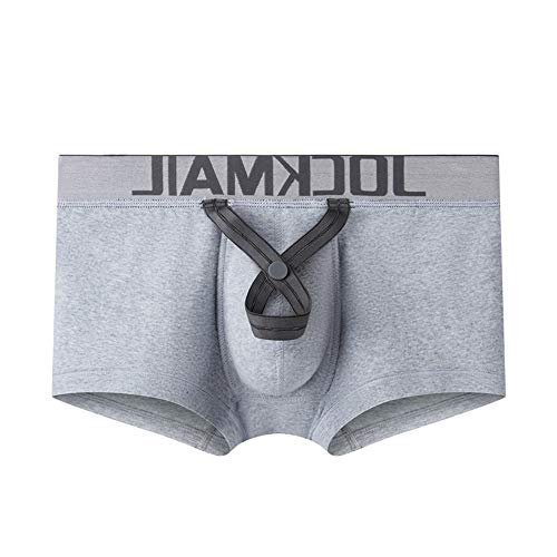 JOCKMAIL Cotton Men Boxer U Convex Pouch Adjustable Size Ring Men trunk ...