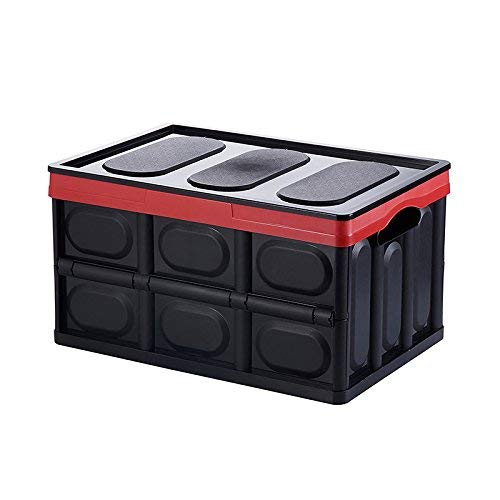 Buy JFTOWN 46L Collapsible Folding Plastic Stackable Storage Bins with ...