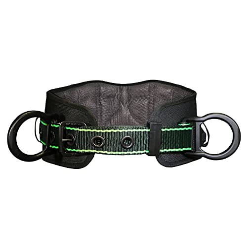 AFP Heavy-Duty 2 D-Ring Waist Body Belt w/Tongue Buckle & Hi-Viz ...