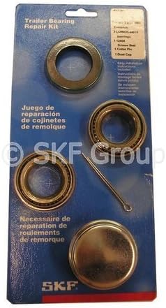 SKF 24 Recreational Trailer Seal and Bearing Kit (1-Inch Axle), Trailer ...