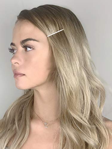 Heliums Gray Extra Long Bobby Pins, 2.5 Inch Straight Hair Pins, Gentle ...