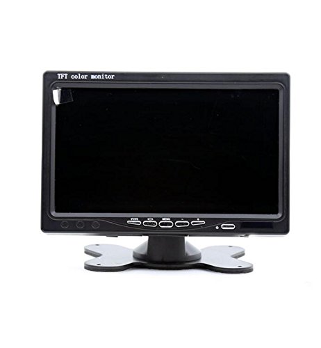 7 In Tft Lcd Color 2 Video Input Car Rear View Monitor Backup Camera ...