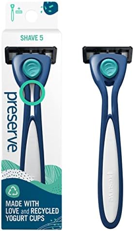 Preserve Shave 5 Five Blade Refillable Razor, Made from Recycled ...