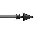 Amazon.com: Black Arrow Curtain Rods for Windows & Doors 36 to 66 Inch ...