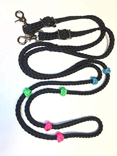 Amazon.com: pony lesson reins color knotted pony reins pony training ...