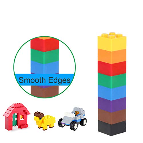 EKIND 100 Pieces 2x2 Shapes Classic Building Bricks Set - Regular ...