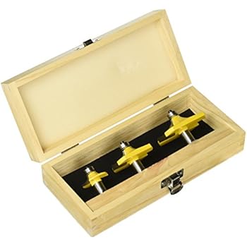 Yonico 13340 3 Bit Table Edge Thumbnail Router Bit Set with 1/2-Inch ...