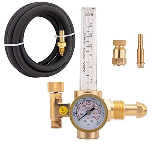 Argon/CO2 Flow Meter Gas Regulator Compatible with Mig Tig Welder ...