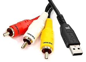 USB TO 3 PHONO 3PHONO , USB A Male Connector - 3x Phono: Amazon.co.uk ...