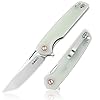 SUMACO Folding Knife Stonewash D2 Steel Balde G10 pocket knife for men ...