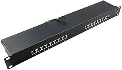BIGtec 16 Port CAT6 Patchpanel Verteilerfeld Verteiler Patchfeld 10 ...