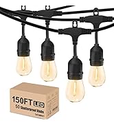 Amazon.com: Outdoor String Lights 200FT Edison Vintage Style String ...