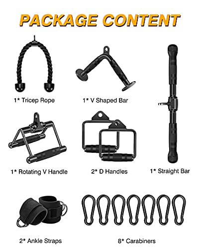 Tricep Pull Down Attachment Cable Machine Attachment LAT Pulldown ...