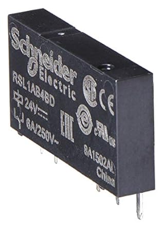 Amazon.com: SCHNEIDER ELECTRIC RSL1AB4BD POWER RELAY, SPDT, 24VDC, 6A ...