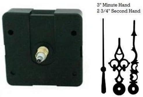 Amazon.com: Quartex Quartz Clock Mechanism Movement Kit with 3" Black ...