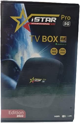 ISTAR PRO TV BOX 8K 5GHz NETWORK SUPPORT RAM 16GB STRONGE 256GB with 1 ...