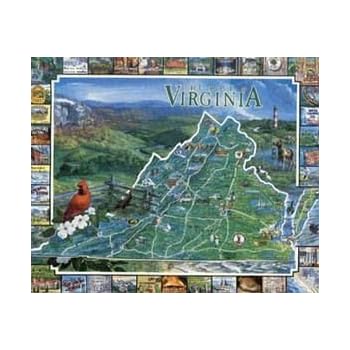 Amazon.com: White Mountain Puzzles Historic Virginia - 1000 Piece ...