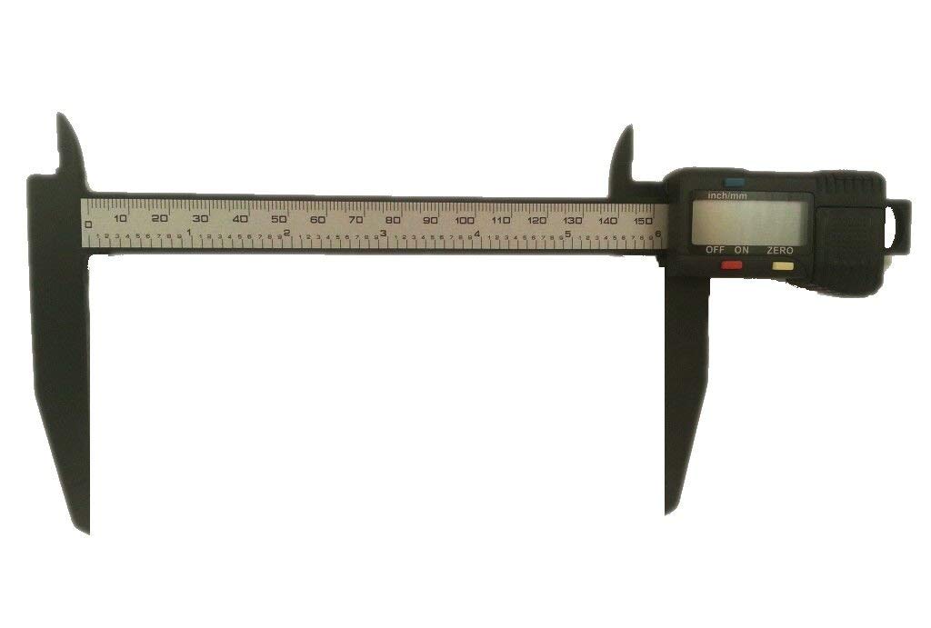 NutriActiva Long Jaw Digital Vernier Caliper 150Mm 6″ Light Duty Carbon ...