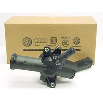 Amazon.com: GENUINE VW/AUDI Thermostat Housing - Complete Assembly with ...