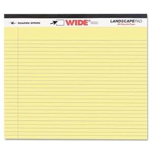 Amazon.com : Landscape Format Writing Pad, College Ruled, 11 X 9-1/2 ...