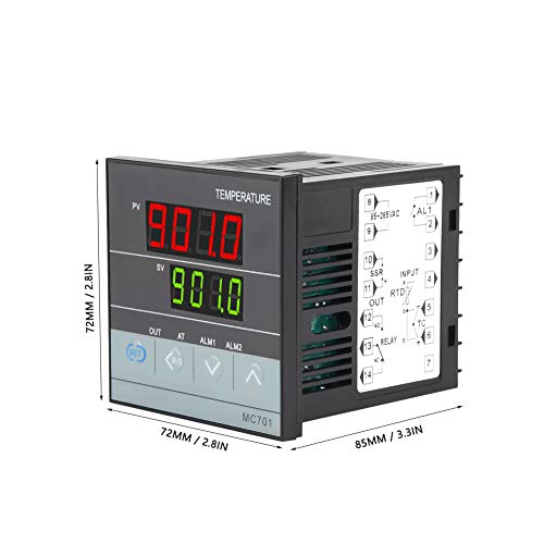 PT100 Sensor Thermocouple Thermostat Controller PID Temperature Controller K Type Thermocouple ...
