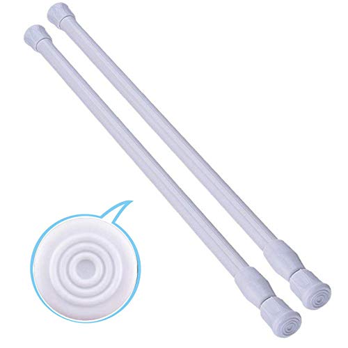 Tension Rods Shower 15.7 to 28 in Small Adjustable Curtain Window Rods ...