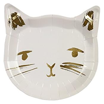 Amazon.com : Meri Meri Cat Plates : Office Products