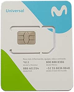 Movistar Sim Card Universal con portabilidad: Amazon.com.mx: Electrónicos