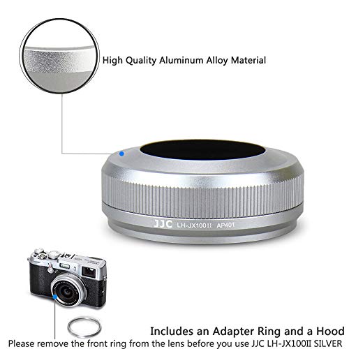 Lens Hood Set JJC Lens Shade for Fuji Fujifilm X100F X100S X100T X100 X70 Replaces Fujifilm LH ...