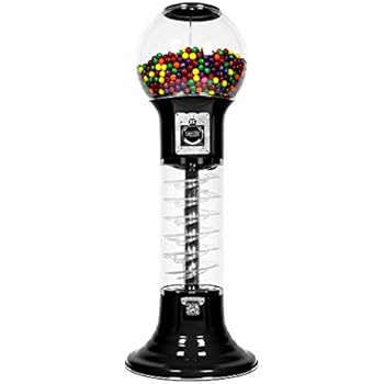 Amazon.com: Gumball Machine Black Height 48" Coin $0.25 Bubblegum ...