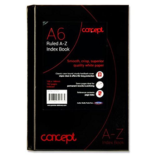 Premier Stationery S2837068 Concept A4 A-Z Index Book: Amazon.co.uk ...