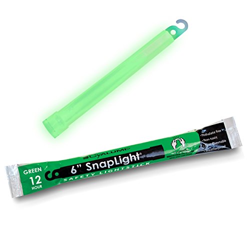 Cyalume Green Glow Sticks Bulk - Bright 6" SnapLight Sticks with 12 ...