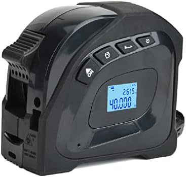 Morelian Laser Tape Measure, 2 in 1 Digital Laser Distance Meters with LCD Display, 40M Laser ...