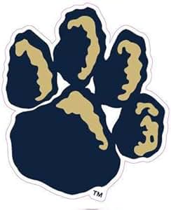Amazon.com: 2 Inch Pitt Paw Print Logo Decal University of Pittsburg ...